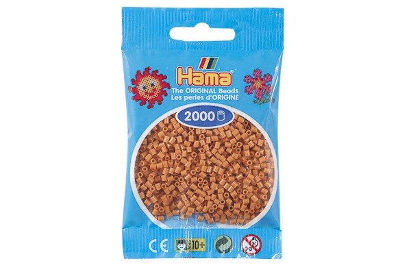 Hama perler mi ni 2000stk lys brun